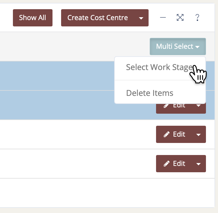 Manage Cost Centres – MyConstruct Knowledge Base